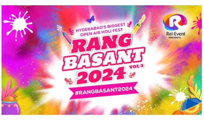 Rang Basant 2024 Vol - 3 (Hyd's Biggest Holi Fest) | HOLI 2024 in Hyderabad | Tickets99